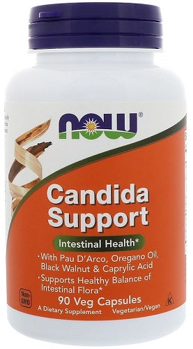 NOW Candida Support 90 Veg Capsules Naturally Healthy NZ