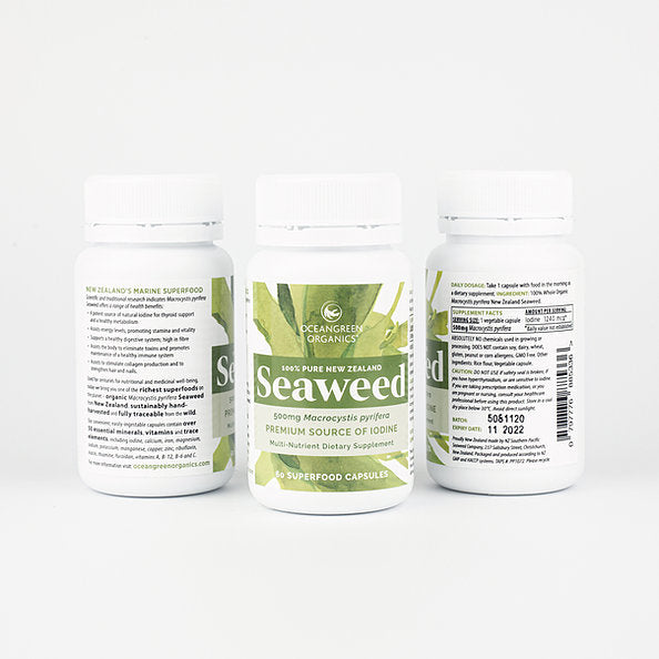 Ocean & Green Seaweed capsules 60's - Naturally Healthy NZ