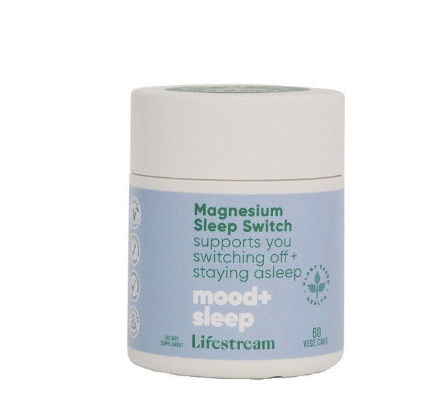 Lifesteam Magnesium Sleep Switch 60 Vege Capsules - Naturally Healthy NZ